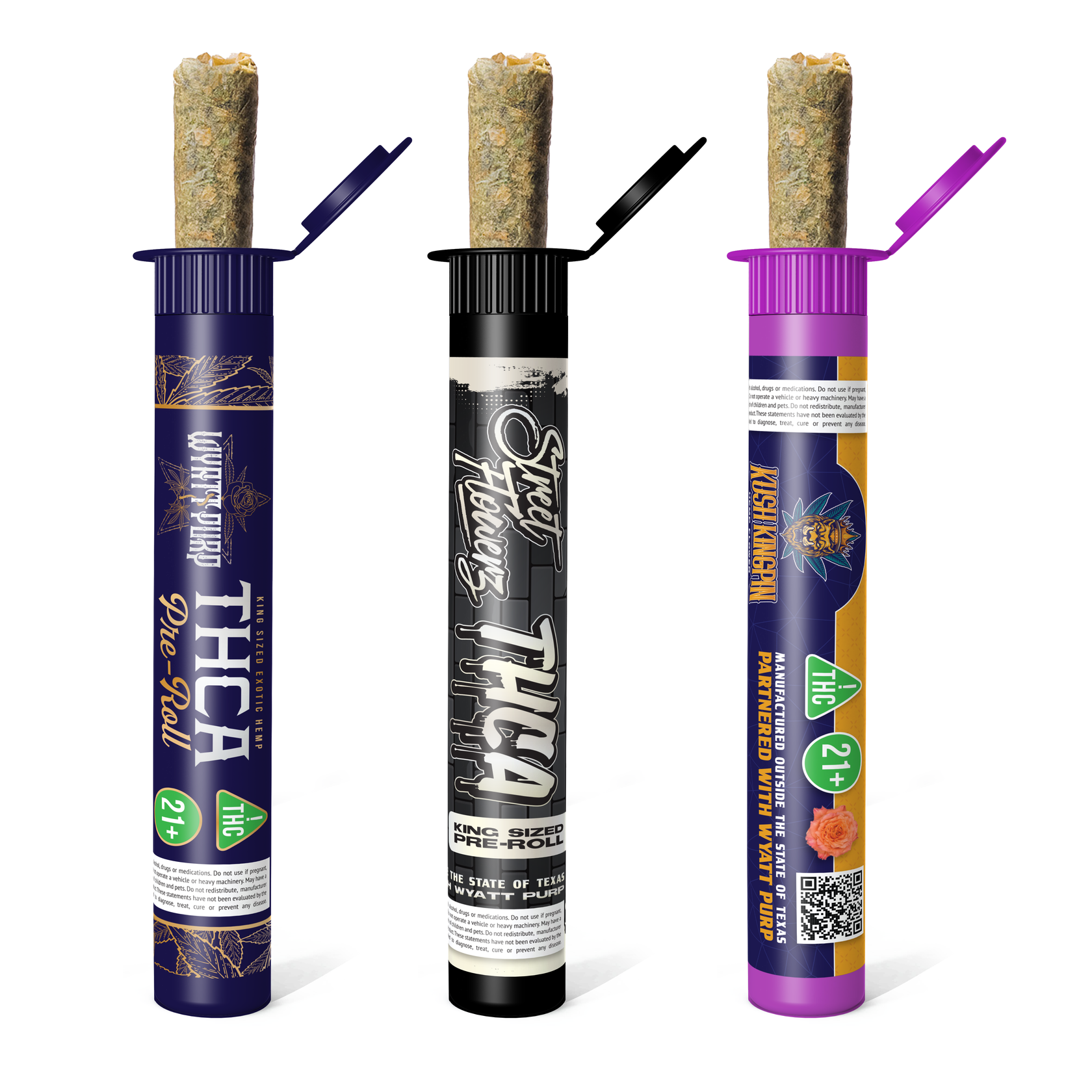 THCa King Sized Pre Rolls – Wyatt Purp LLC